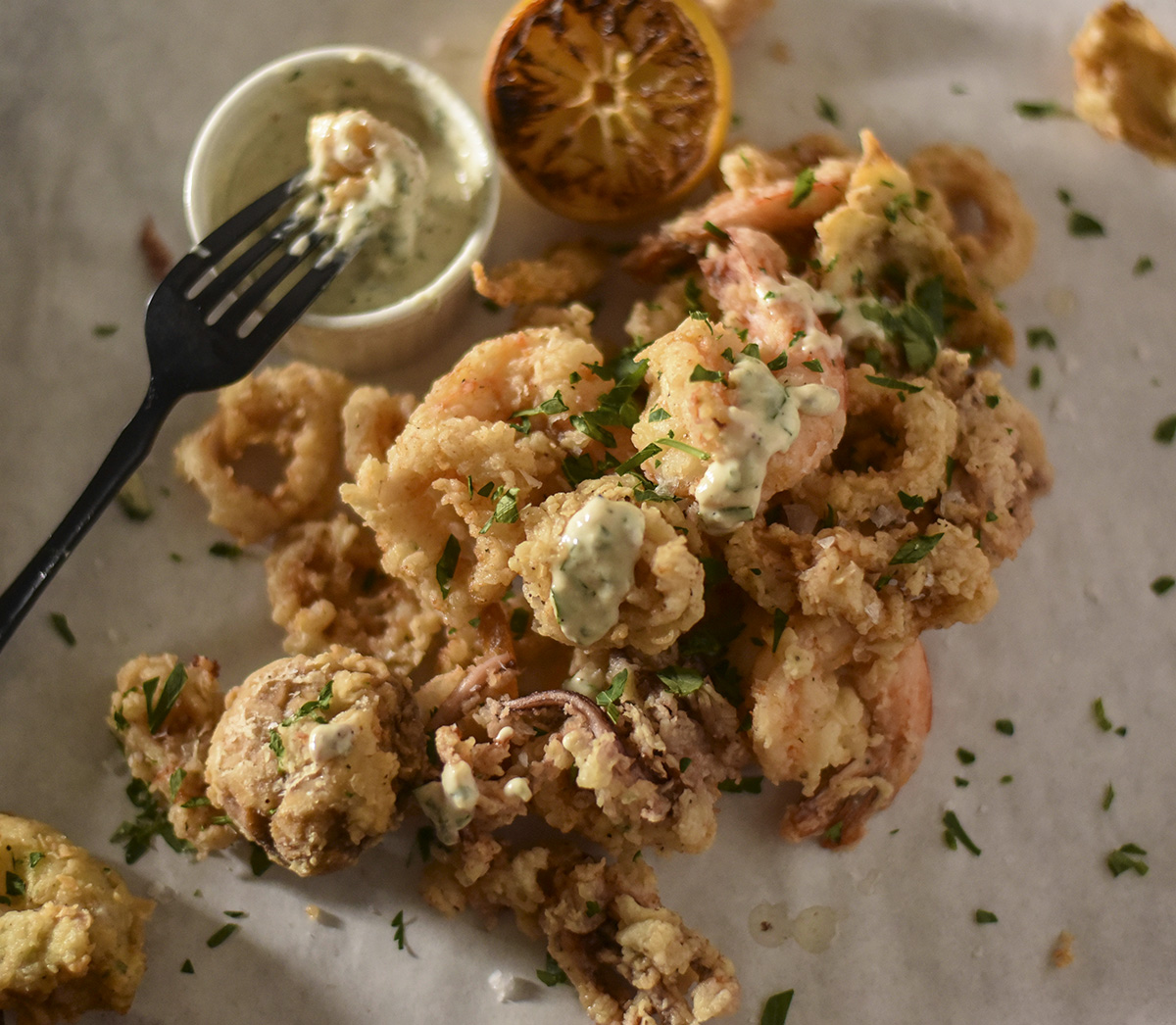 Fritto Misto with Creamy Garlic Aioli - Armanino Foodservice
